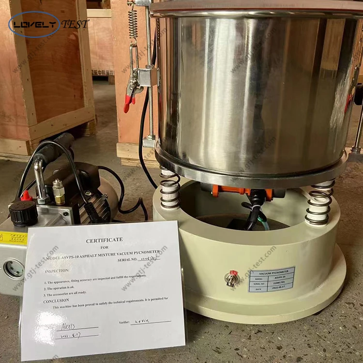 Asphalt Vacuum Pycnometer - Customized Support for Rice Test