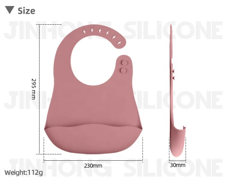 Customizable Waterproof Soft Adjustable Toddler Feeding Bib Silicone ...