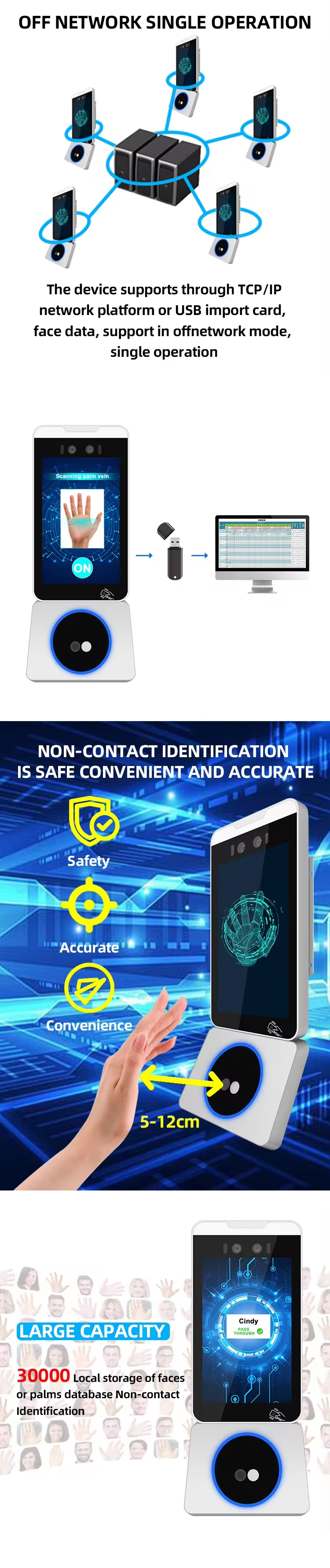Palm Vein Scanner Module - Biometric Access Control Device