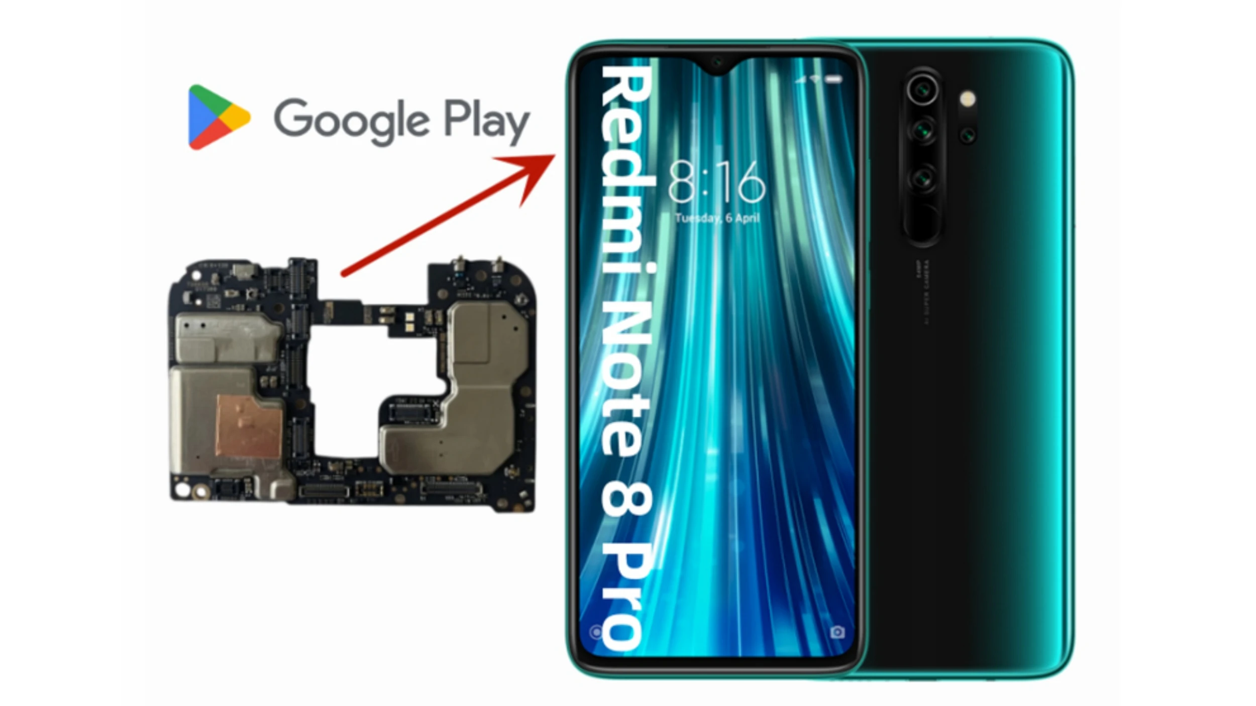 Global Version Android Motherboard With Processor For Redmi Note 8 Pro ...