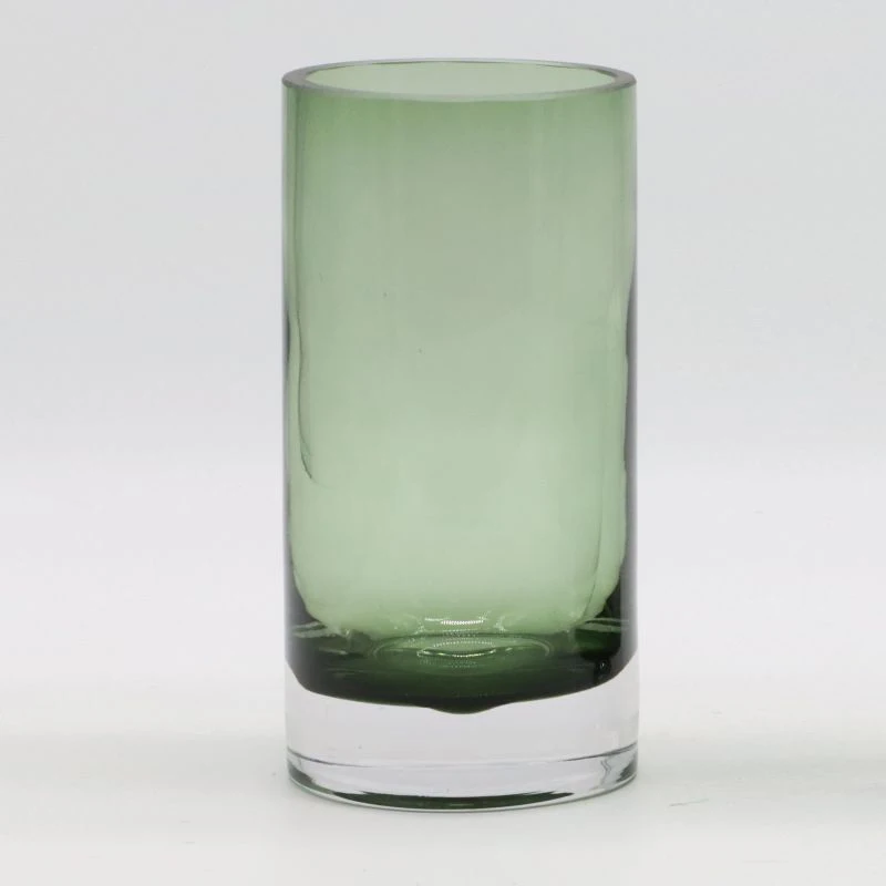 Elegant Clear Green Glass Cylinder Vases Crystal Vase With Transparent ...