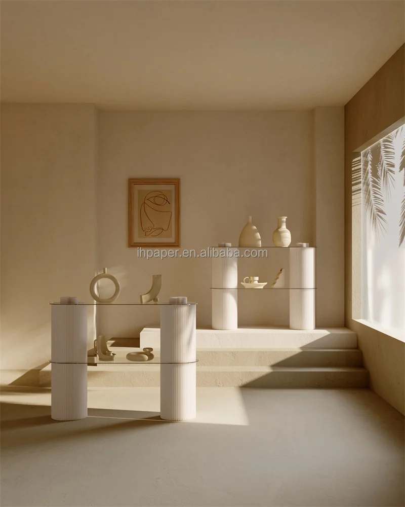 Ihpaper Double Column Display Stand Retail Shop Display Rack Folding ...