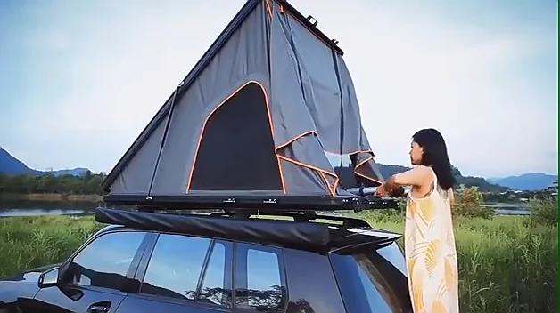 Aluminium Triangle Wildlands Camping Suv Car Rooftop Tent 3-4 Person ...