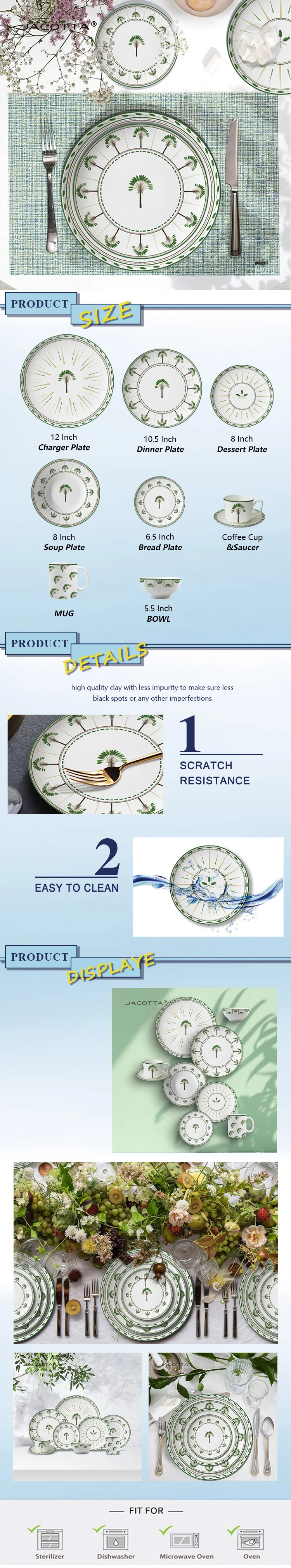 JACOTTA Dinnerware Sets - Elegant Porcelain for Every Occasion