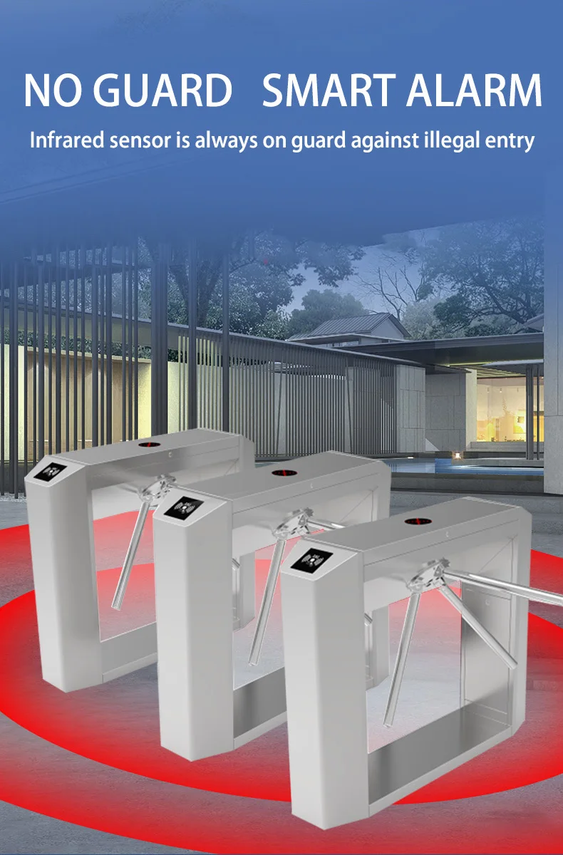 Biometric Tripod Turnstile Access Control System for Security