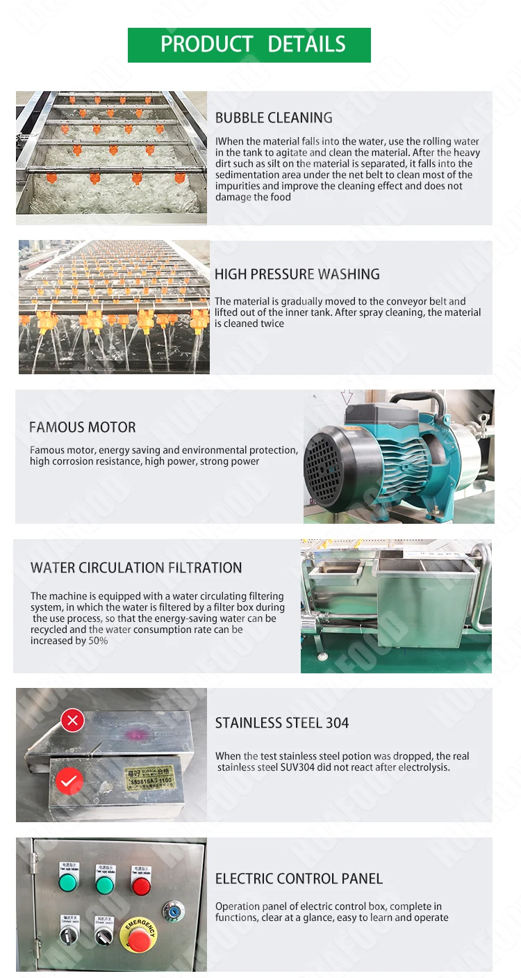 Multifunctional Bubble Vegetable Cleaning Machine And Fruit Cleaning ...