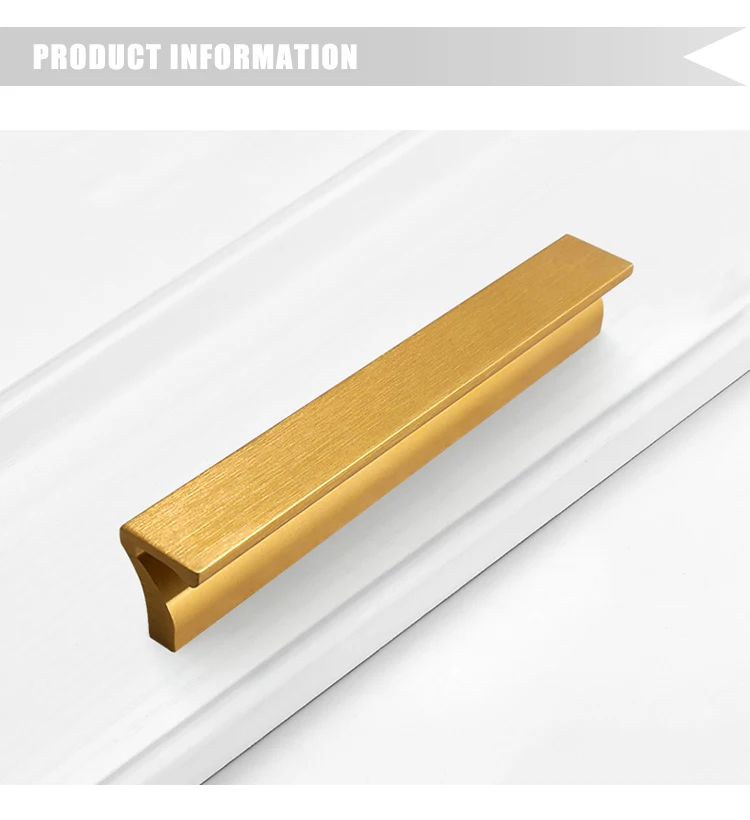 Cheap Handles Hidden Aluminum Gold Wardrobe Handle Inset for Imbedded Glass Cabinet Door Kitchen ...