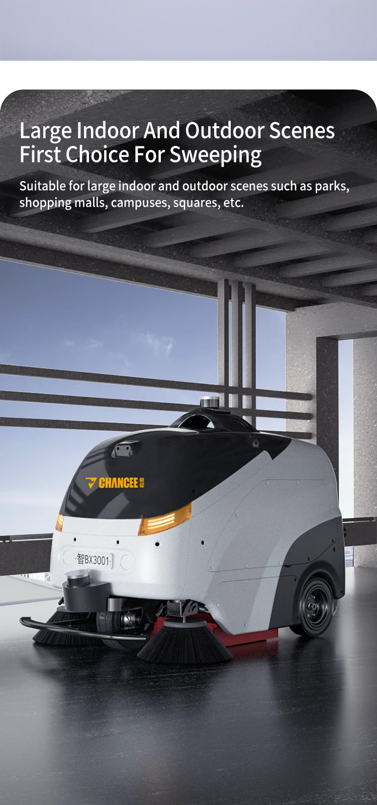 S100N Autonomous Robotic Floor Sweeper - Intelligent & Efficient