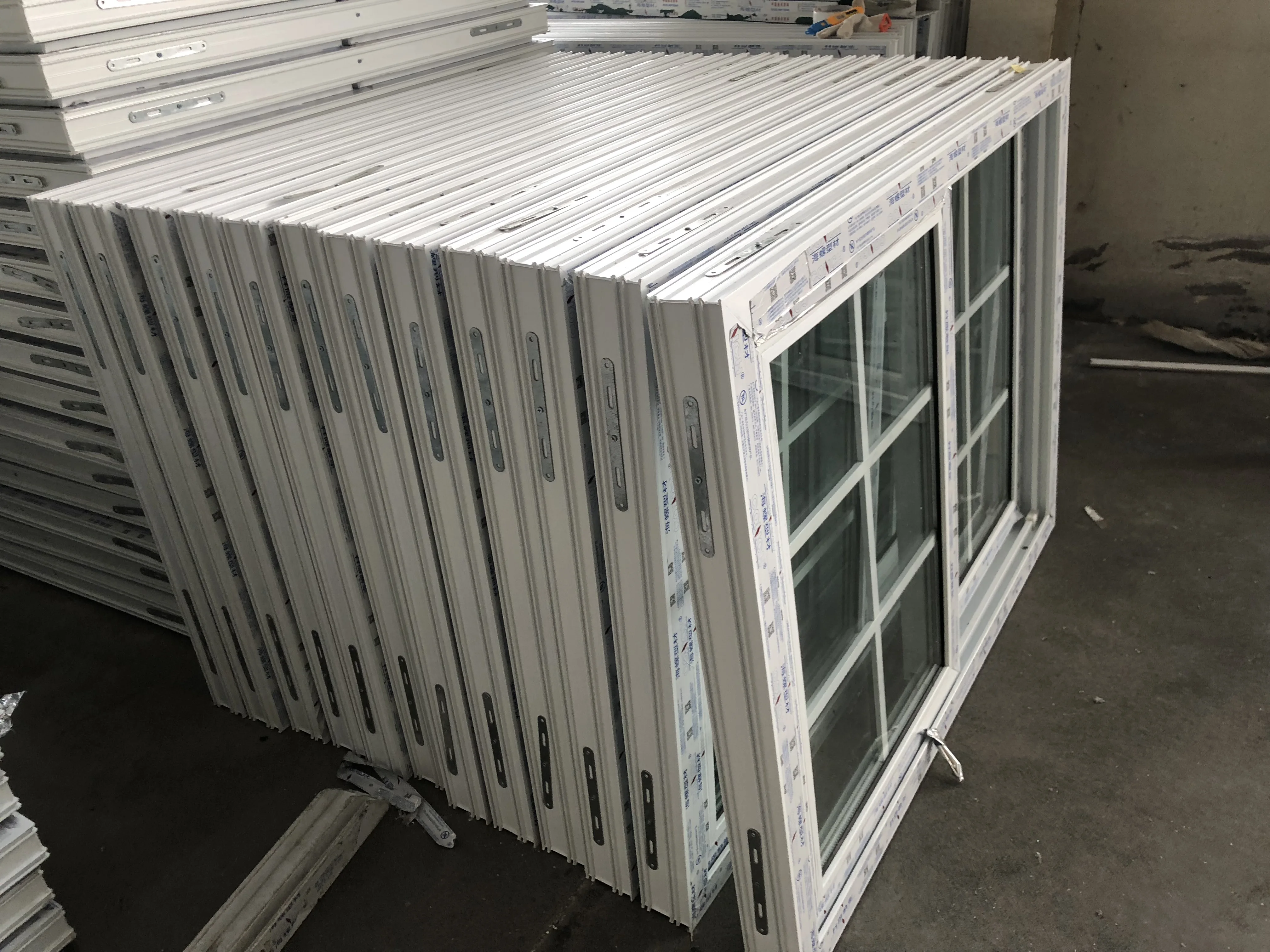 Soundproof Windproof Hurricane Impact Glass Upvc Windows Single Double ...