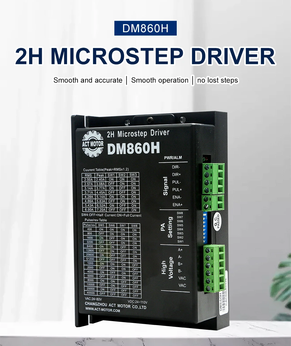 2H Microstep Driver DM860H - Efficient Stepper Motor Control