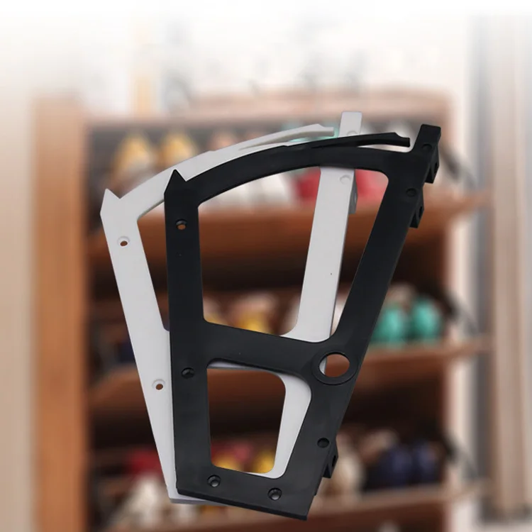 Flip down Shoe Rack Hinge Set - ABS Plastic Double Layer