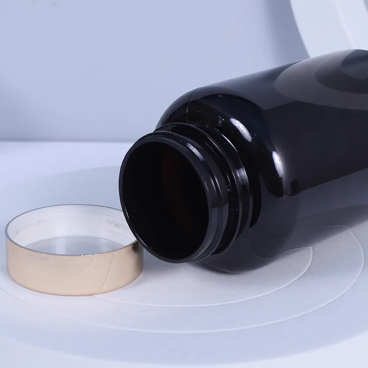 Custom 150cc Clear Plastic Pill Capsule Jar,Empty Round Shape Pet Vitamin And Supplement Bottle ...