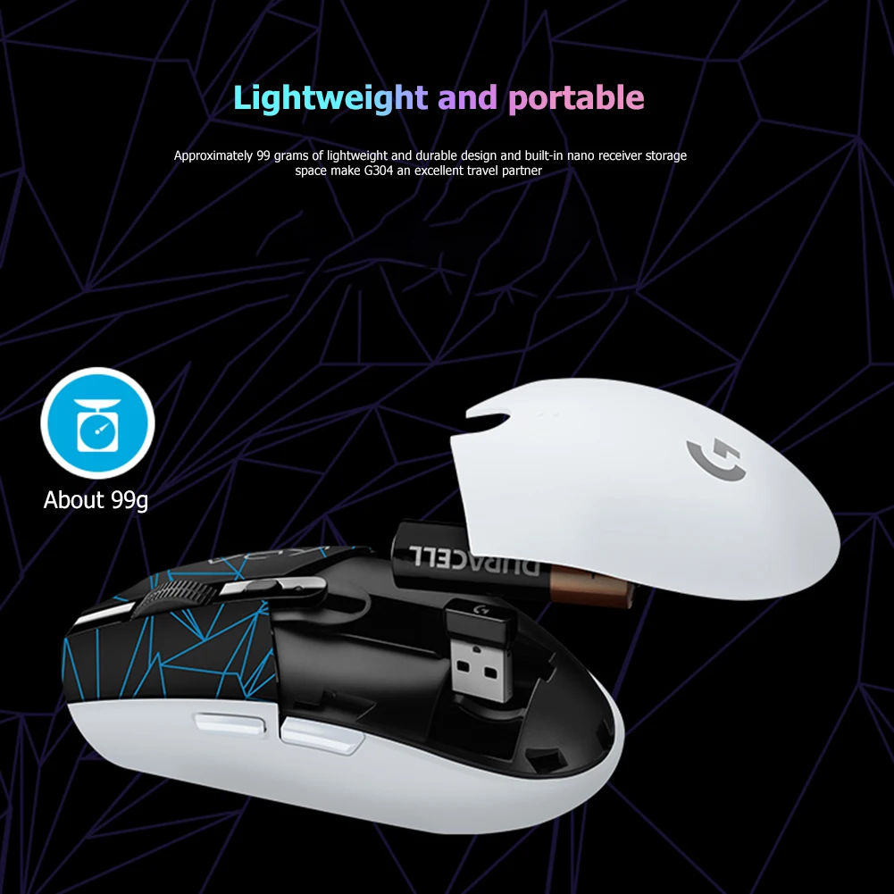 Logitech G304 Gaming Mouse - 12000DPI, 6 Button Programmable