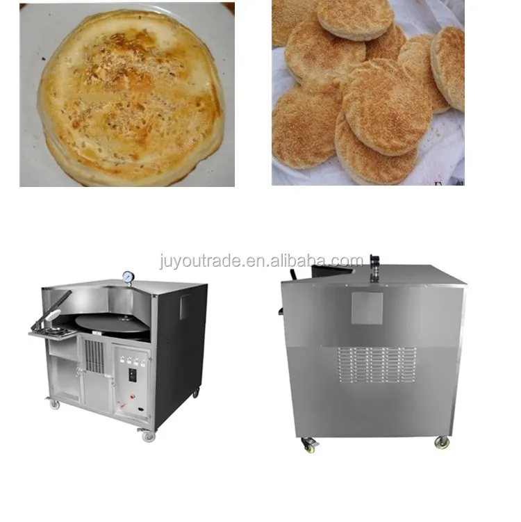 JUYOUMECH Automatic Arabic Bread Gas Rotary Oven - 480pcs/h
