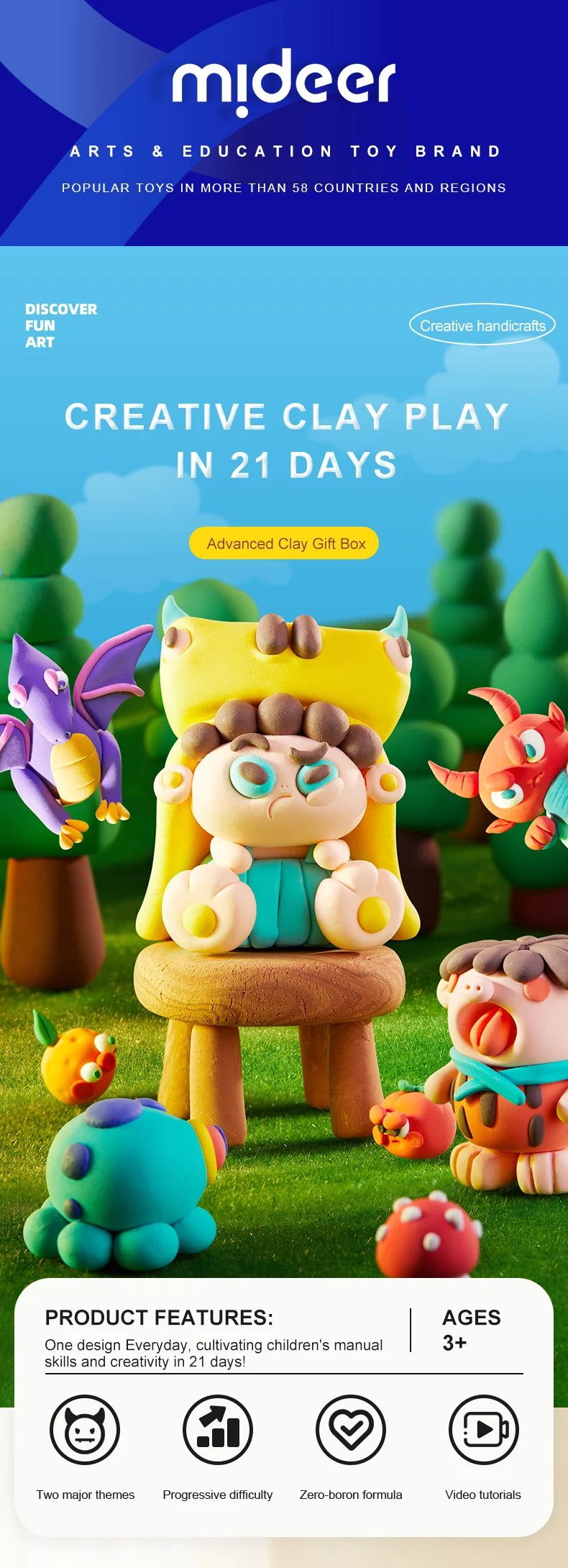 Mideer Gift Box - Creative Clay Set for Kids & Educators