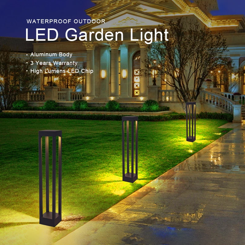 Hofoled LED Pole Light Powered Outdoor Pathway Decoration Landscape ...