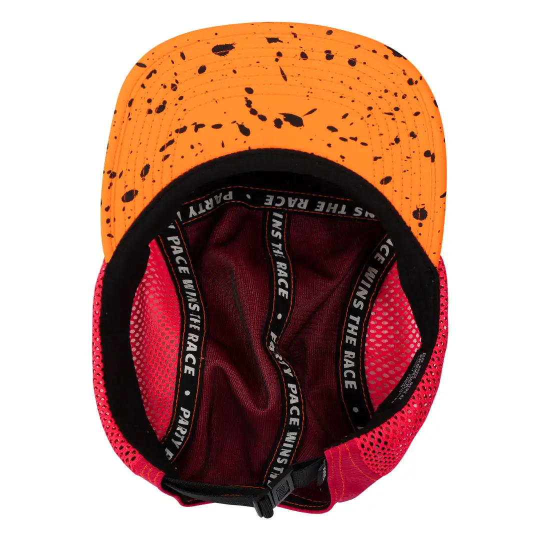 Custom 5 Panel Laser Cut Perforated Running Hat - Quick Drying