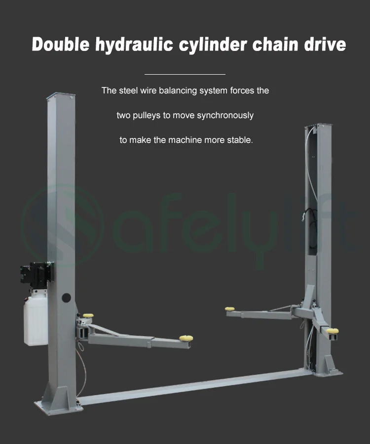 2 Post Car Lift Ton Two Post Car Used Car Lifts Auto Lift Hydraulic for ...