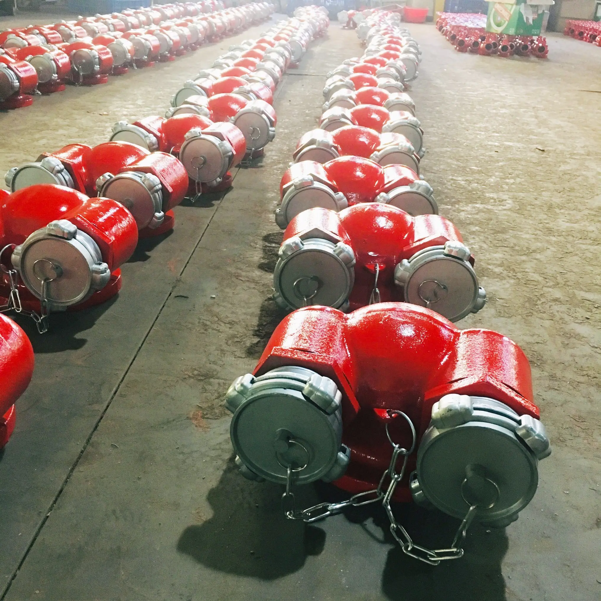 Red Multipurpose Fire Pump Connector for Emergency Rescue