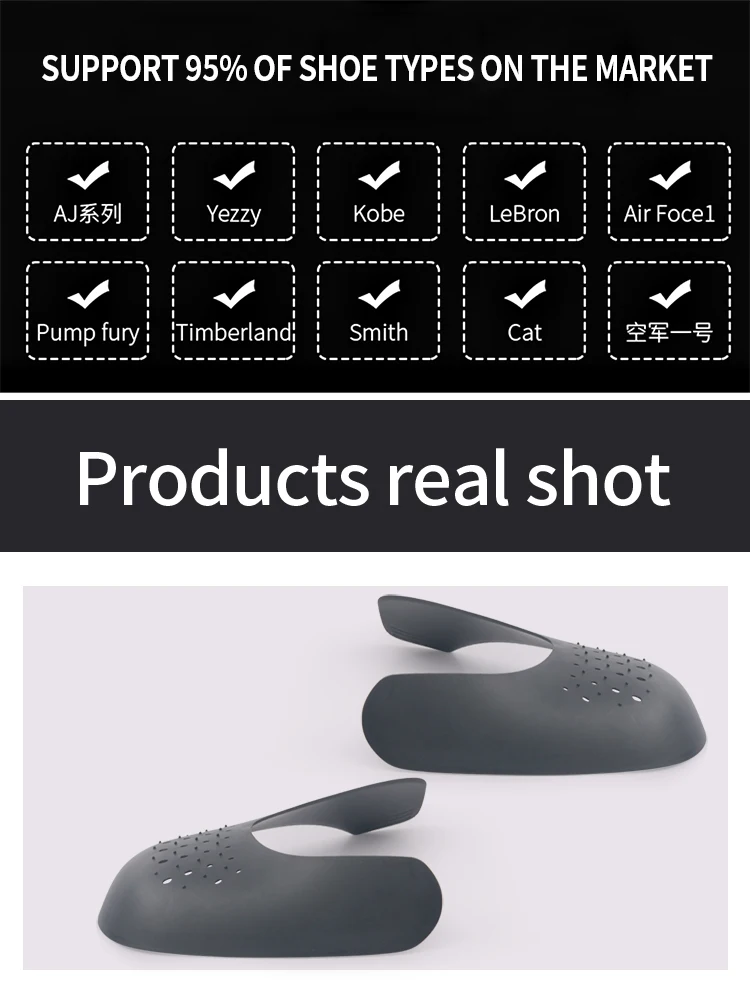 Joghn Hot Sale Toe Anti Crease Wrinkled Fold Shoe Support Protector For ...