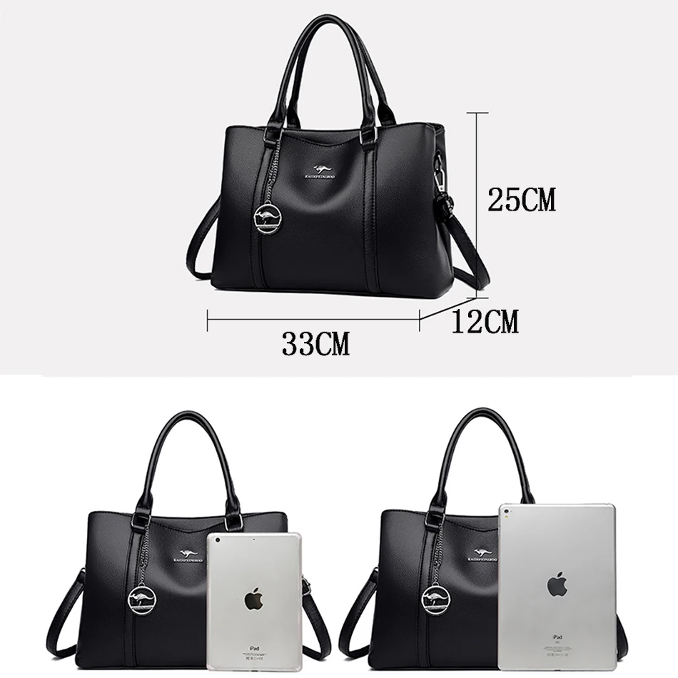 Vintage Soft Leather Designer Handbag for Women Quality Shoulder Bags ...