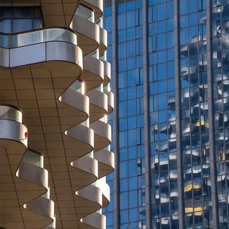 Commercial Grade Curved Safety Glass Railing System, UV & Impact ...