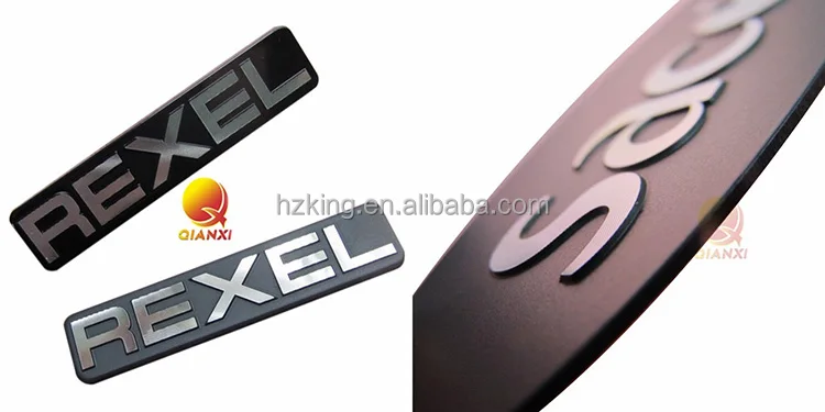 Aluminium Die Cast Nameplate Badge 3d Metal Emblem Embossed Logo Sign ...