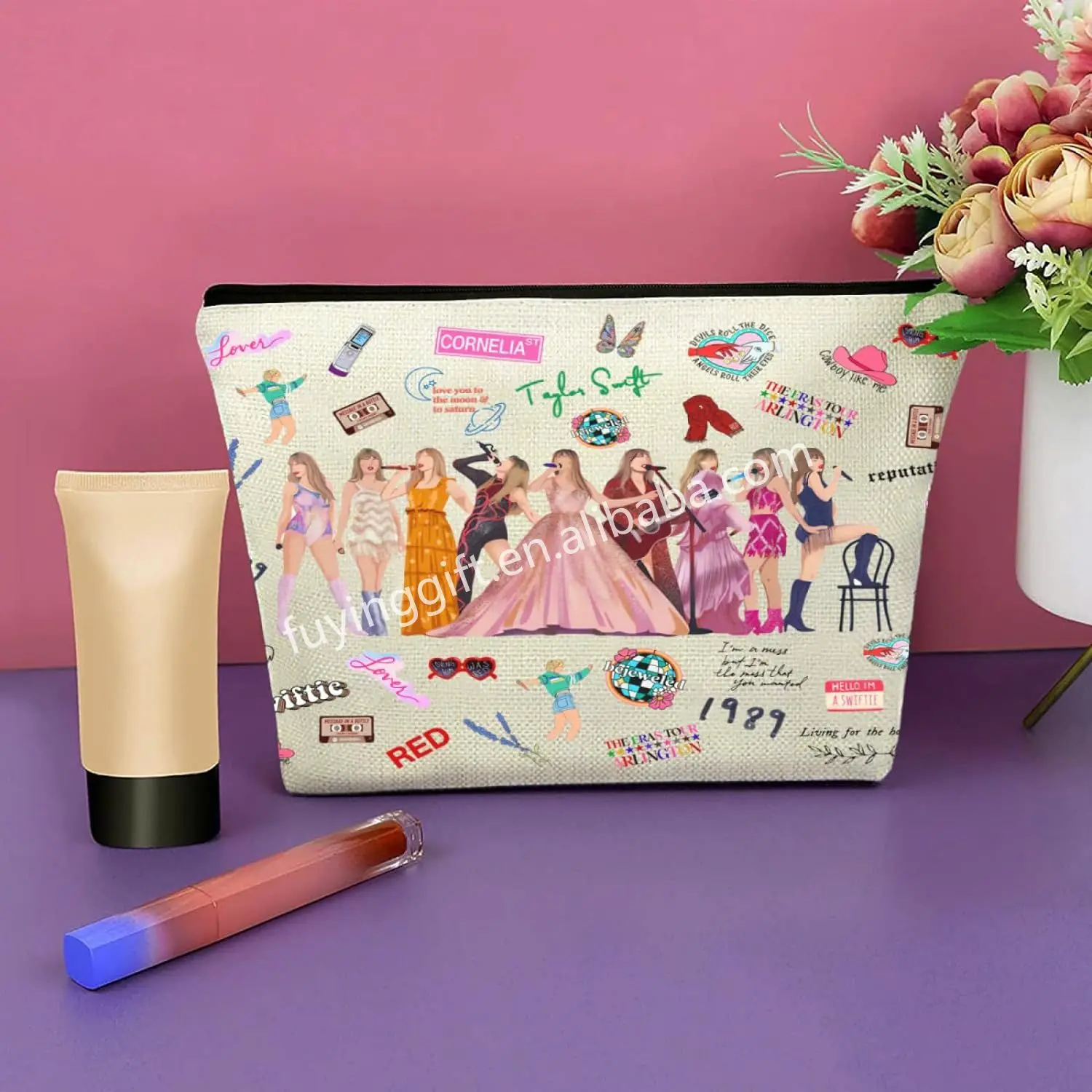 Custom Portable Swiftie Inspired Makeup Bag Music Lovers Gifts Birthday ...