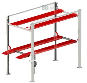 Triple-stacking Vertical Garage Car Storage Lift 3-level Four-post ...