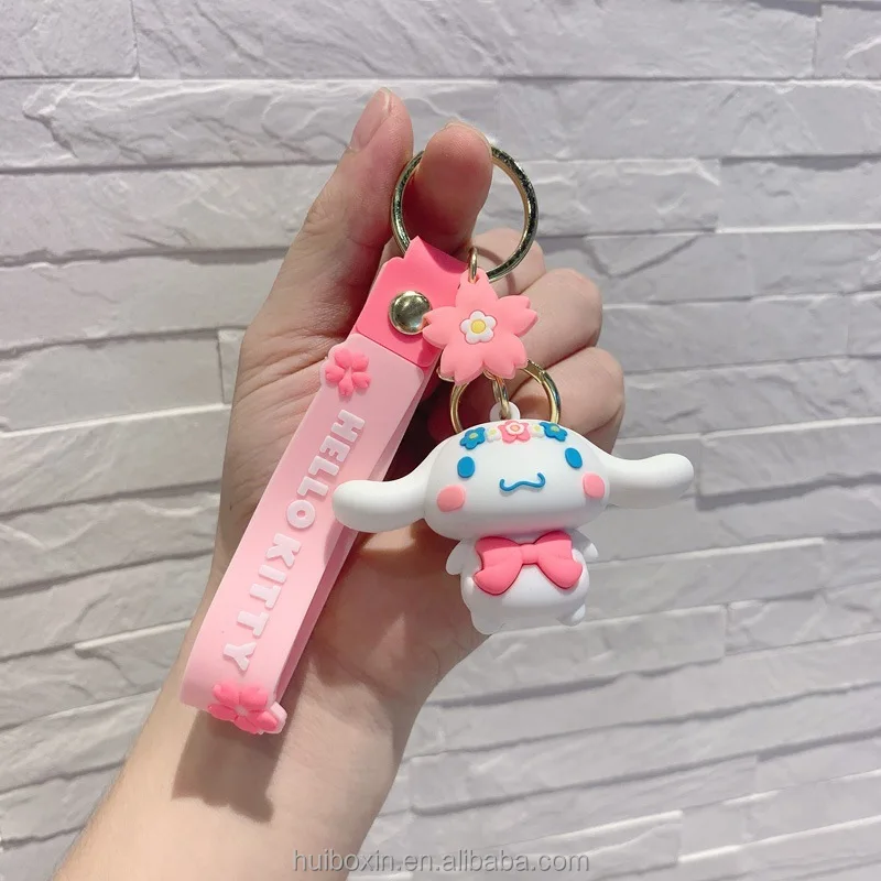 Promotional Gifts 3d Pvc Kawaii Cute Cartoon Character Keyring Key ...