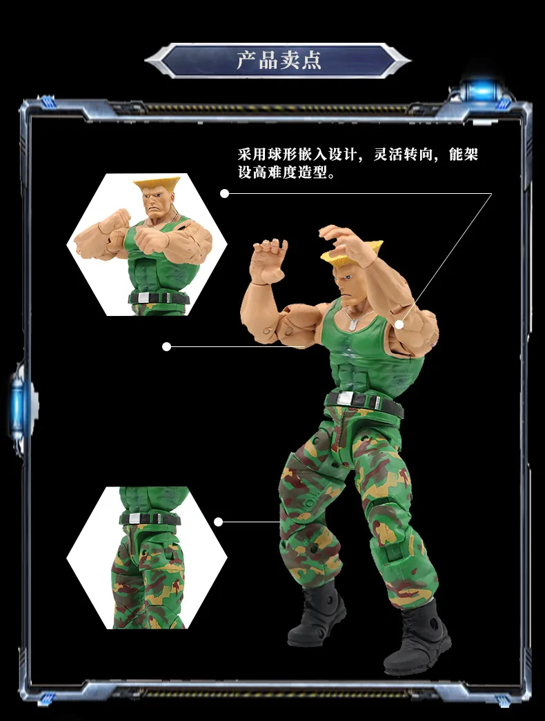 Street Fighter Guile for Neca Garage Kits Wang RYU GUILE People Moving ...