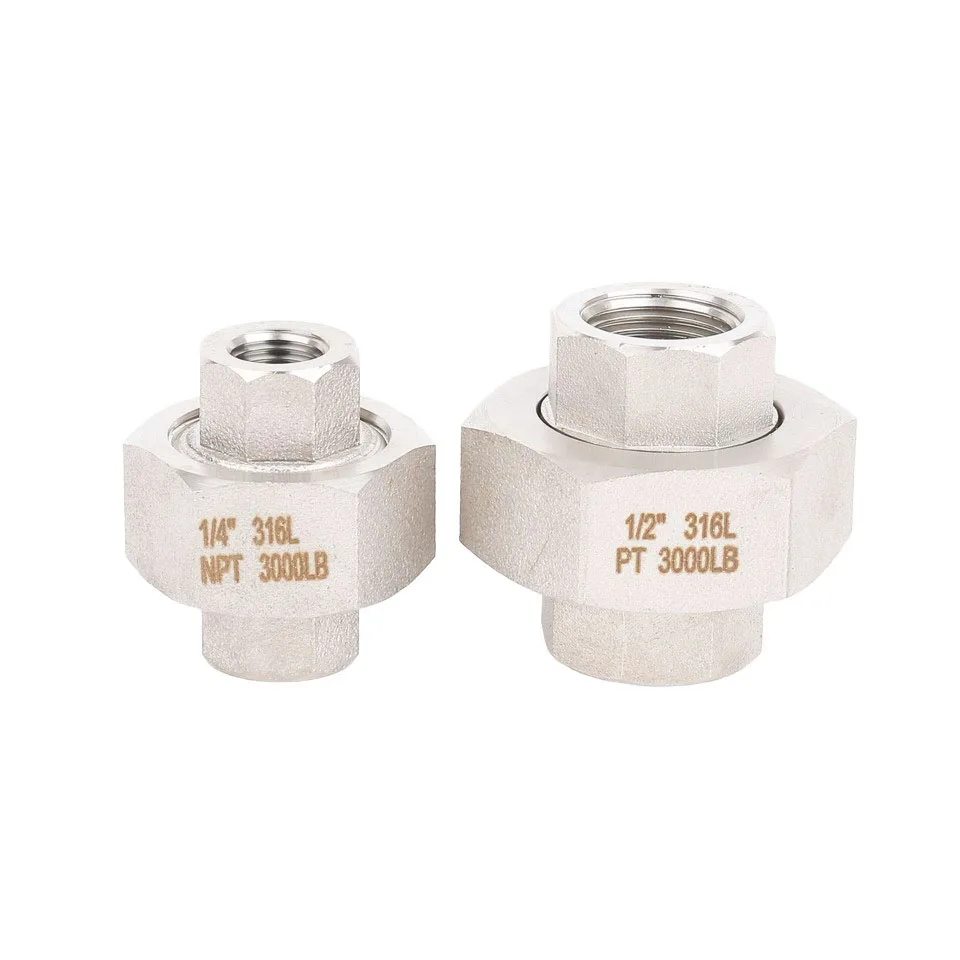 316l Stainless Steel Union Fitting 2" High Pressure Hydraulic Bspt ...