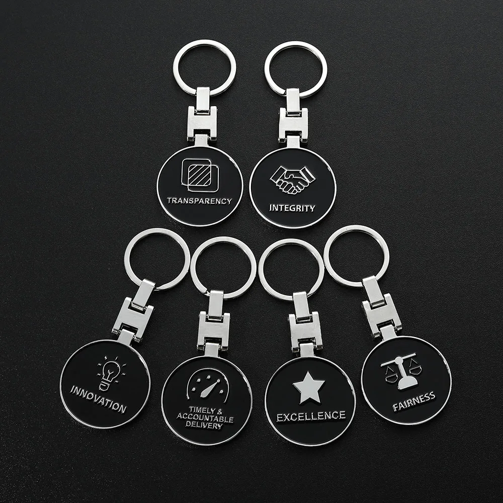 Wholesale Keychain Custom Company Logo Name Car Key Chain