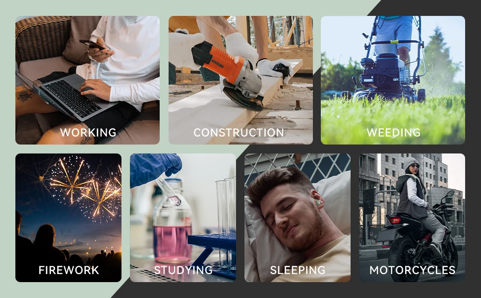 Noise Reduction Sleep Earplugs - Reusable & Comfortable