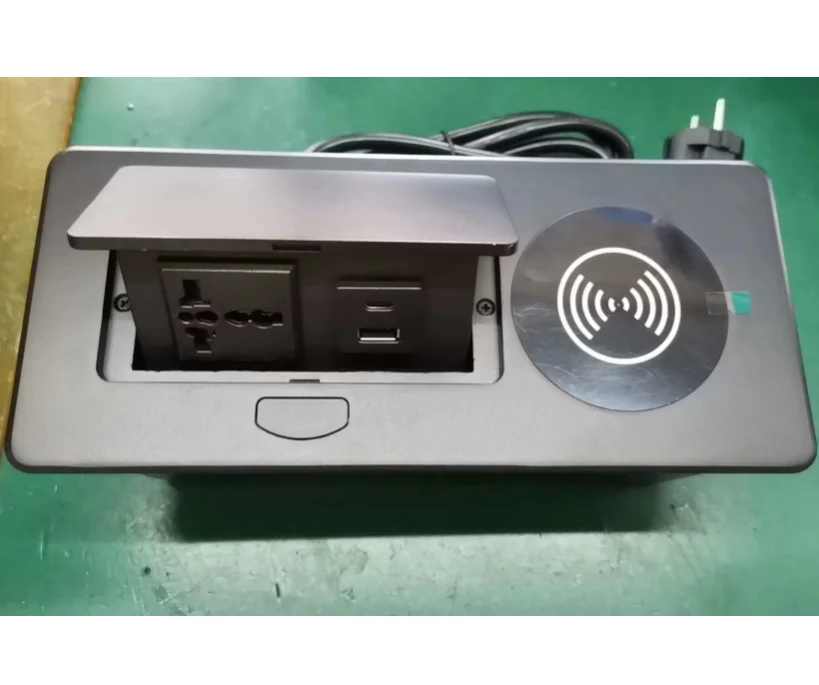 Universal Foldable Table Sockets Table Socket With Wireless Charger ...