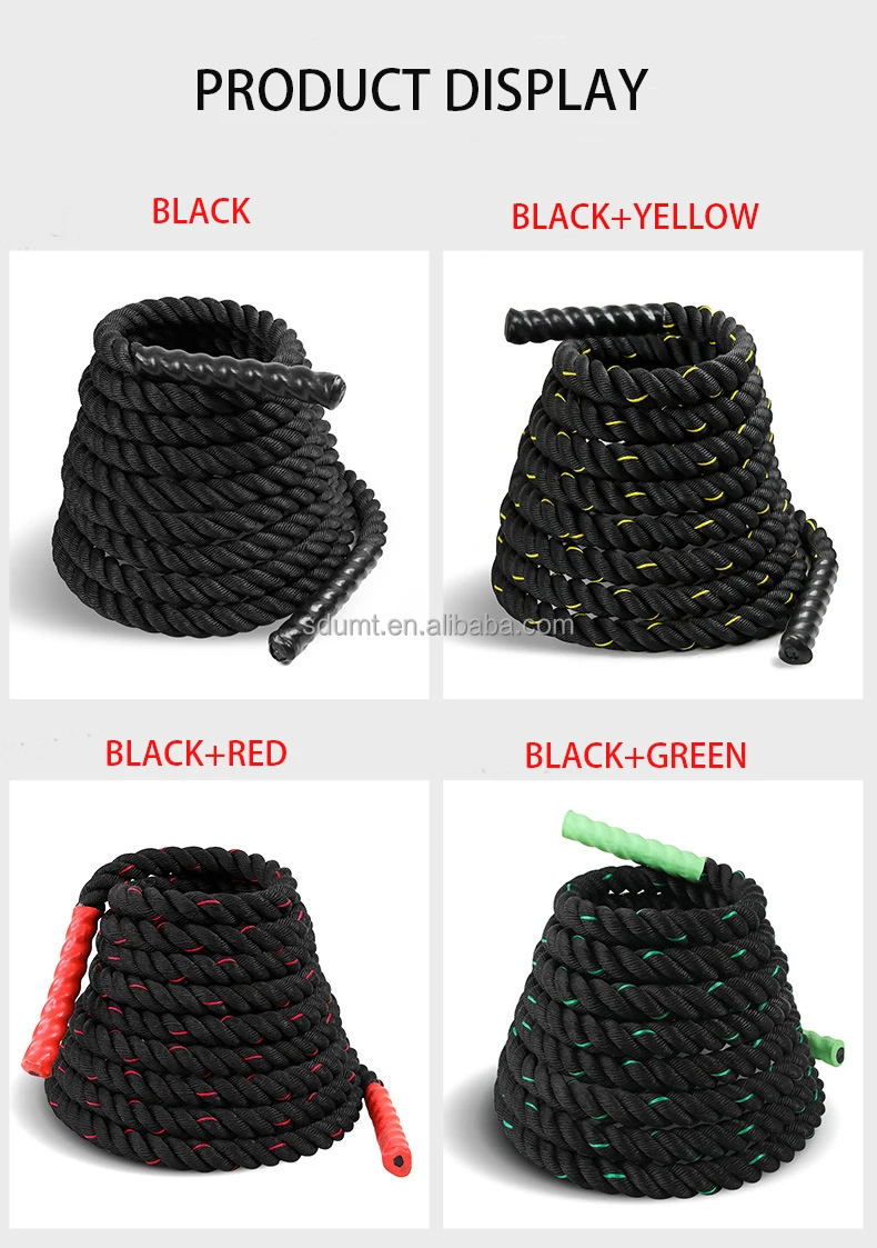 25mm Diameter 9 Meter Length Workout Exercise Battle Rope Fitness Heavy ...