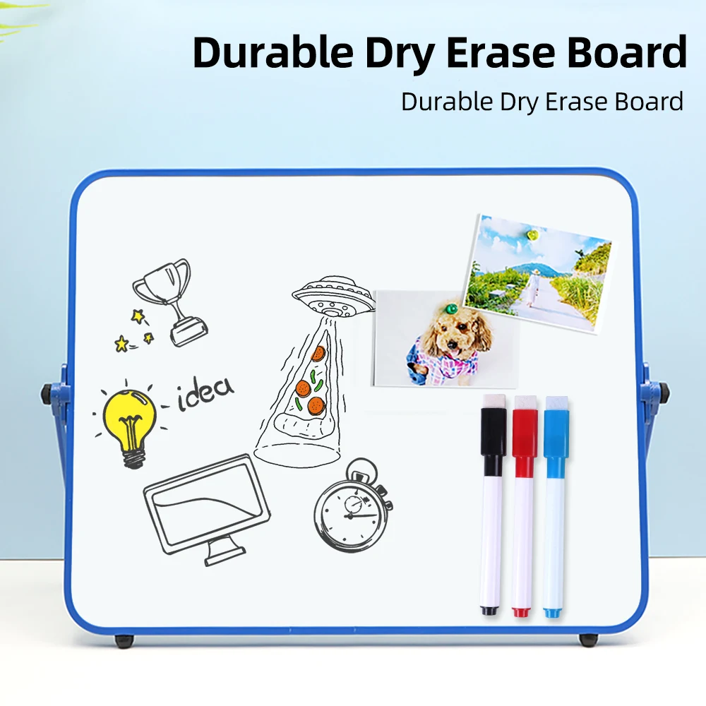 Office Small Glass Desktop Dry Erase White Board Computer Pad Keyboard ...