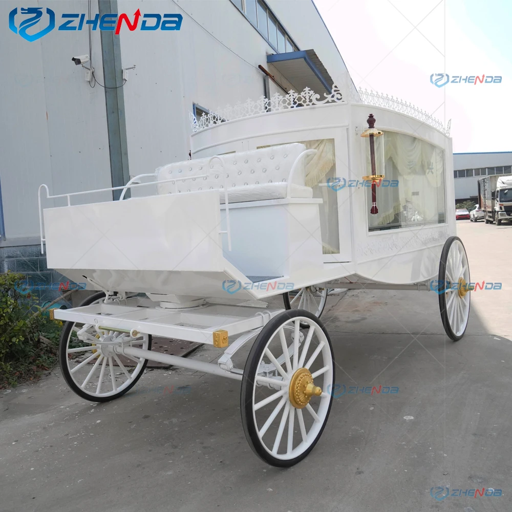 White Hearse - Elegant Funeral Carriage with Customization