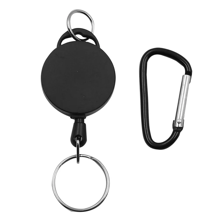 Resilience Steel Wire Rope Elastic Keychain Recoil Sporty Retractable ...