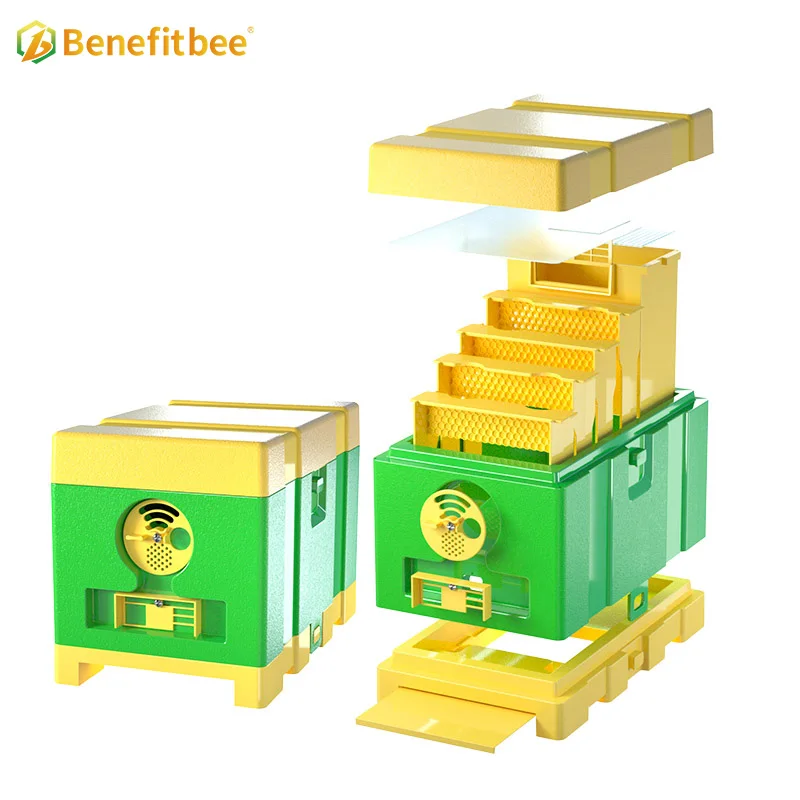 Plastic Beehive Queen Bee Mini Mating Nuc Beehive Box 4 Frames Nuc ...