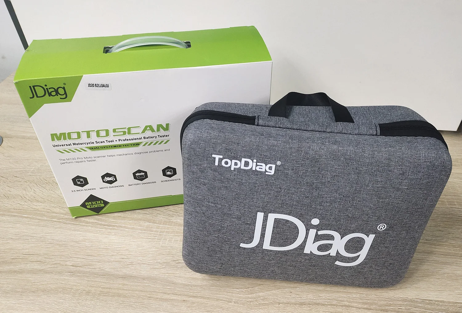 Universal Obd2 Scanner 12v Battery Tester Jdiag M100 Pro Motorcycle ...