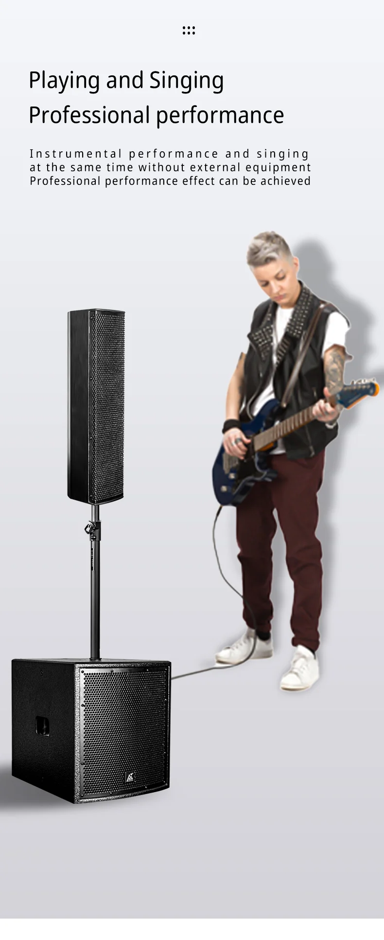 Professional Sound Pa System With Sound Bar And 12inch Active Subwoofer ...