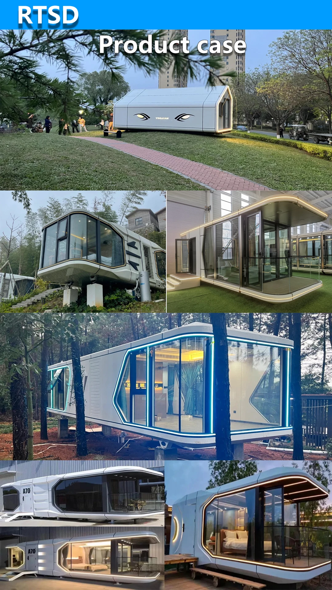 Modern Luxury Prefabricated Hotel Modular Steel Mobile House Popular ...