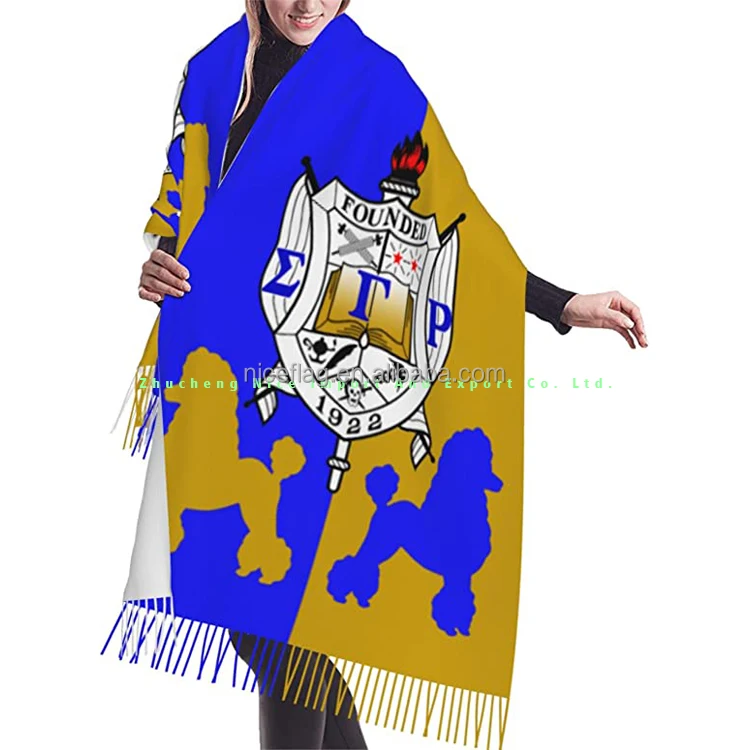 Cheap Custom Greek Sorority Scarf Cheap High Quality Sigma Gamma Rho ...