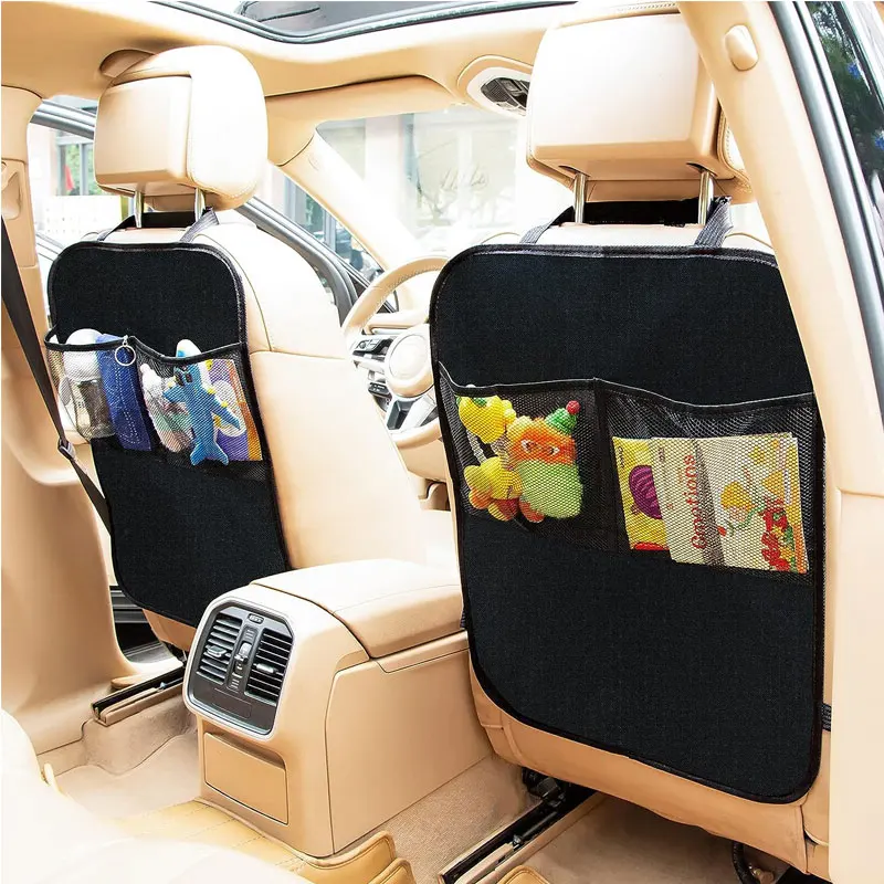 2 Pack Backseat Protector Seat Covers Waterproof Covers Kick Mats Back ...