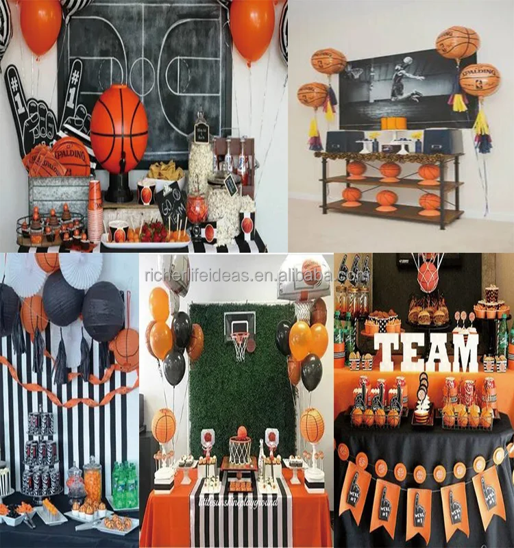 Birthday Backdrops Basketball Field Champion Sportsman Baby Shower ...