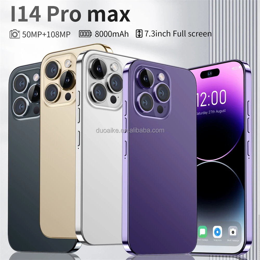 Original 14 Brand New Phone 14 Promax Celular 6.8 Inch Smartphone 5g I 512gb 256gb Mobile Phone ...