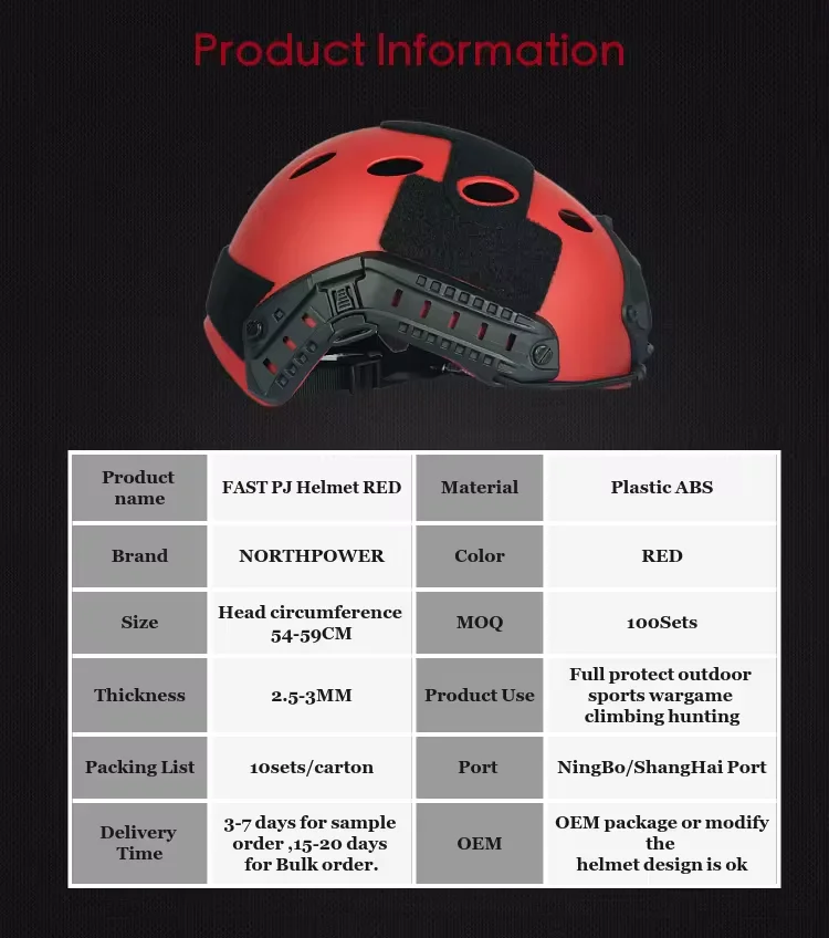 RED FAST Rescue PJ Tactical Helmet| Alibaba.com