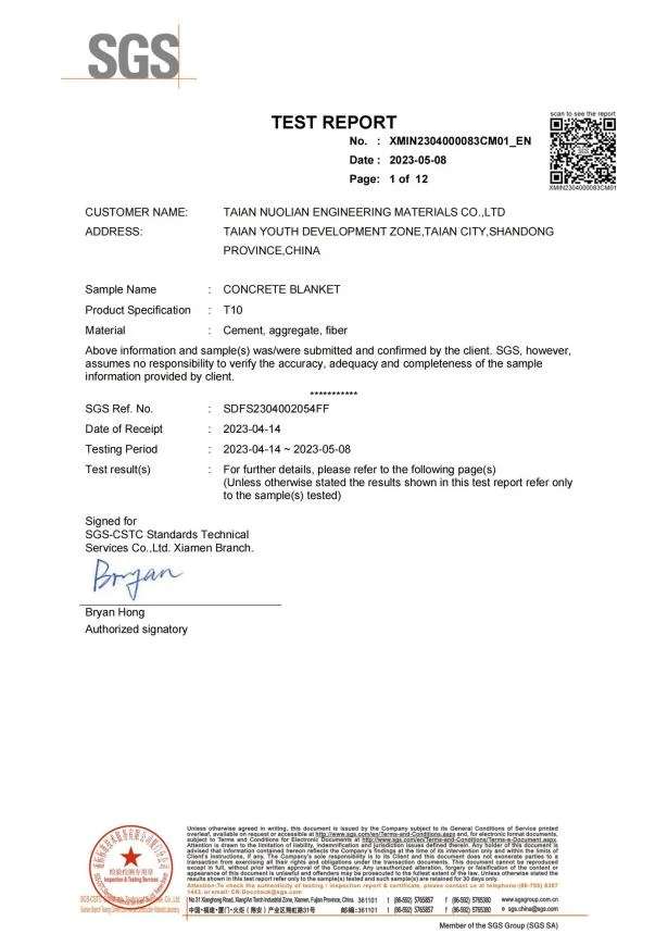Durable Concrete Fabric - Slope Protection & Channel Lining