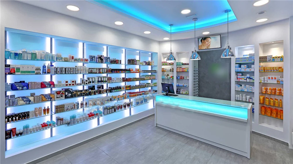 Shop Our Wood Pharmacy Shelves & Medical Store Display Racks